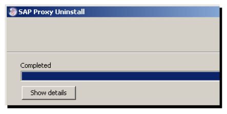 Uninstalling The SAP Proxy