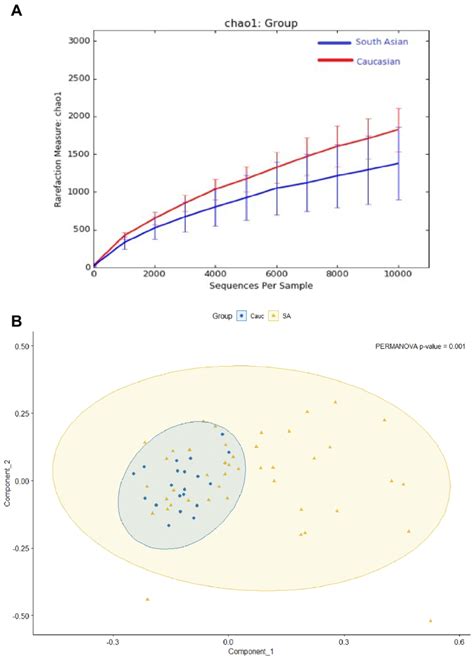 A Rarefaction Curves Plotting The Alpha Diversity Number Of Species