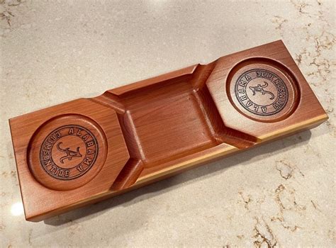 3d Cad And Toolpath Files Cigar And Whiskey Double Tray Etsy