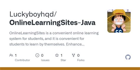 Github Luckyboyhqd Onlinelearningsites Java Onlinelearningsites Is A Convenient Online