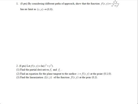 Solved By Considering Different Paths Of Approach Show That Chegg Com