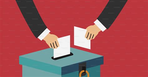 상자에 종이 한 장을 넣는 사람 벡터 Unsplash의 투표 이미지