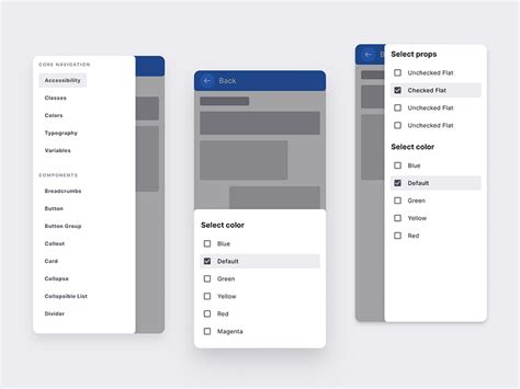 React Ui Kit Drawer Design Templates By Roman Kamushken For
