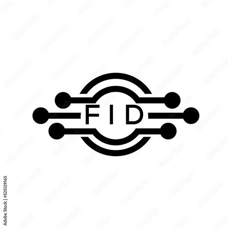 Fid Letter Logo Fid Best White Background Vector Image Fid Monogram Logo Design For