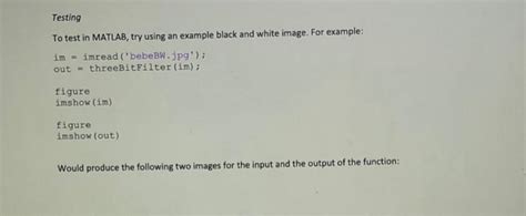 Solved Write A Function Named Threebitfilter That Takes An