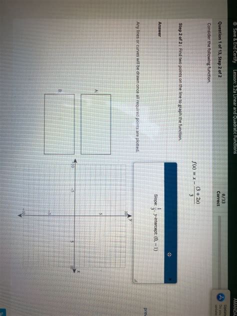solved © save and end certify lesson 3 2a linear and