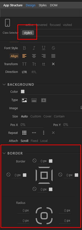The Properties Off The Style Are Lost In The Design Panel Bugs Wappler Community