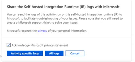 Troubleshoot Self Hosted Integration Runtime Azure Data Factory And Azure Synapse Microsoft Learn