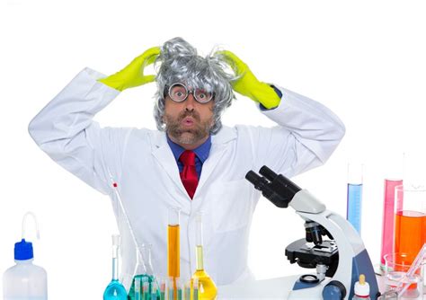 Premium Photo Crazy Mad Nerd Scientist Funny Expression At Lab