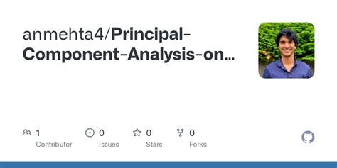 GitHub Anmehta Principal Component Analysis On X Images