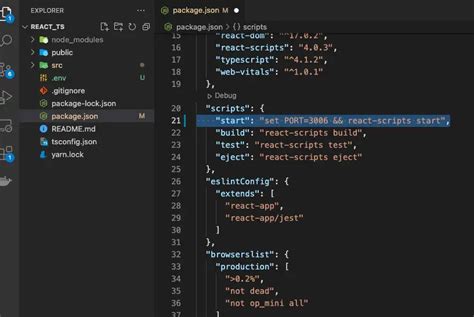 2 Ways To Use Custom Port In React Create React App Kindacode