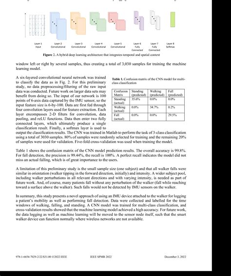 Table 1 From Smart Walker An Imu Based Device For Patient Activity Logging And Fall Detection