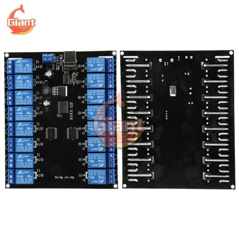 Dc 7V 38V 16 Csatornás Serial Port Relé Modul Board 12V 24V Az Arduino 16Ways 16Ch Relé Vezérlés