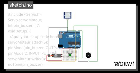 Servomoteurbouttonpoussoir Copy Wokwi Esp32 Stm32 Arduino Simulator