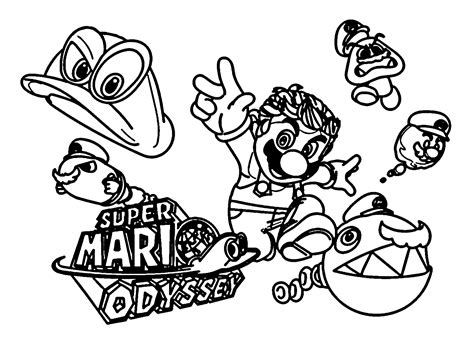 40 Super Mario Odyssey Coloring Pages Free Printable Pdf And Online
