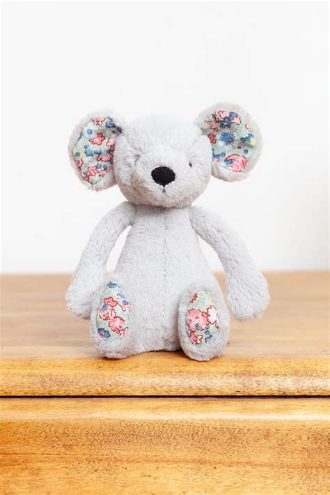 Jellycat Small Bashful Silver Blossom Mouse Ms Rudolph S