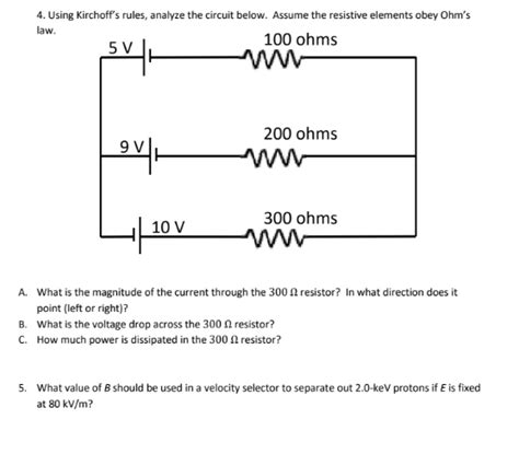 Solved Using Kirchoff S Rules Analyze The Circuit Below Chegg