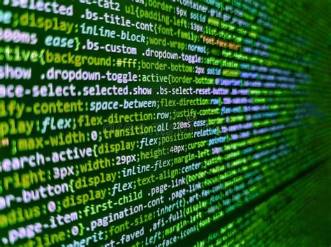 Screen Of Web Developing Javascript Code Shallow Depth Of Field