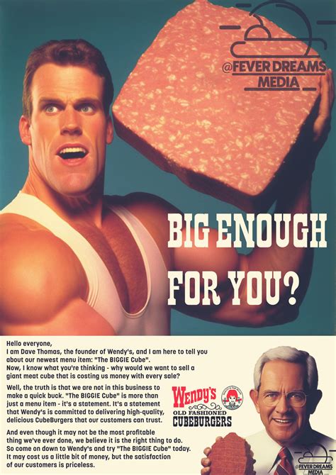 Wendys Cube Burger Ad 1 By Feverdreamsmedia On Deviantart