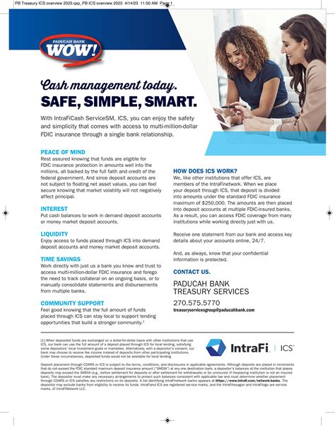 Treasury Services Ics Intrafi Flyer By Paducahbank Issuu