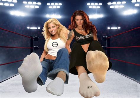 Trish And Lita Socked Feet By Downbadraptor On Deviantart