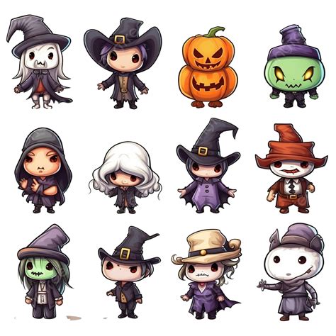 할로윈 문자 컬렉션 만화 그림의 집합 프랑켄슈타인 할로윈 몬스터 할로윈 캐릭터 Png 일러스트 및 이미지 에 대한 무료 다운로드 Pngtree