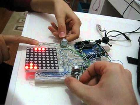Player Pong Game Using Arduino Uno And X Led Matrix YouTube