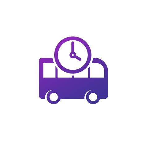 Bus Schedule Arrival Time Icon 10135654 Vector Art At Vecteezy