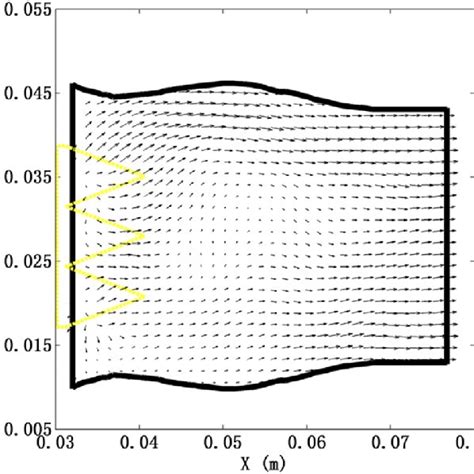 Instantaneous Velocity Field Calculated Using A Two Frame Piv