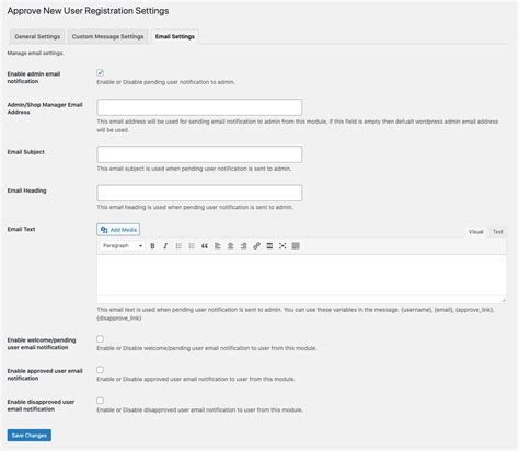 WordPress WooCommerce Approve New User Registration Plugin