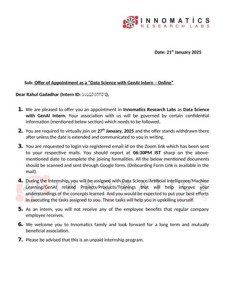 Datascience Ai Genai Machinelearning Internship Deeplearning