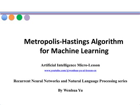 Wen Yu On Linkedin Metropolis Hastings Algorithm For Machine…
