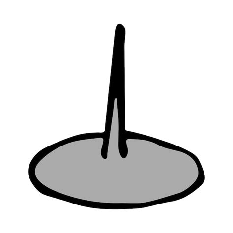 인쇄 웹 디자인 장식 로고에 대 한 벡터 압정 클립 아트 손으로 그린 사무 용품 프리미엄 벡터