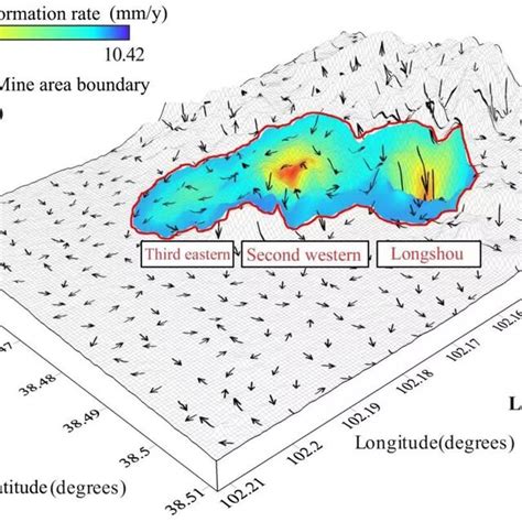 Shows The Spatial Variation Of Accumulated Surface Deformation In The