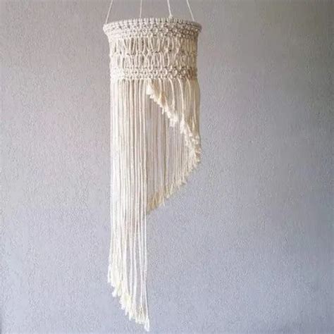 Cotton White Macrame Lamp Shade For Decoration At Rs 200 Piece In Noida
