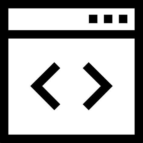 Coding Basic Straight Lineal Icon