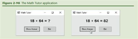 Solved Math Tutor Application Create An Application That Displays A