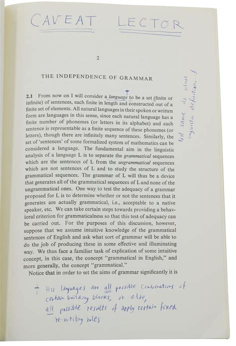 Syntactic Structures By Chomsky Noam 1957 First Edition Burnside