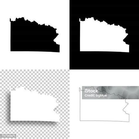 플로렌스 카운티 위스콘신 디자인을 위한 지도 공백 흰색 및 검은색 배경 개체 그룹에 대한 스톡 벡터 아트 및 기타 이미지 개체 그룹 검은색 검정색 배경 Istock