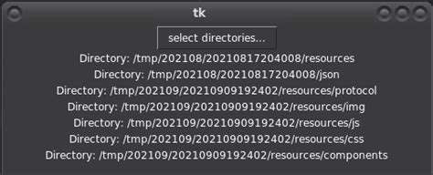 Python Select Multiple Directories And Display The Contents Stack