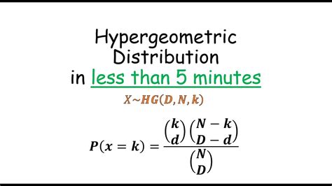Hypergeometric Distribution Introduction And Solved Examples Theory And