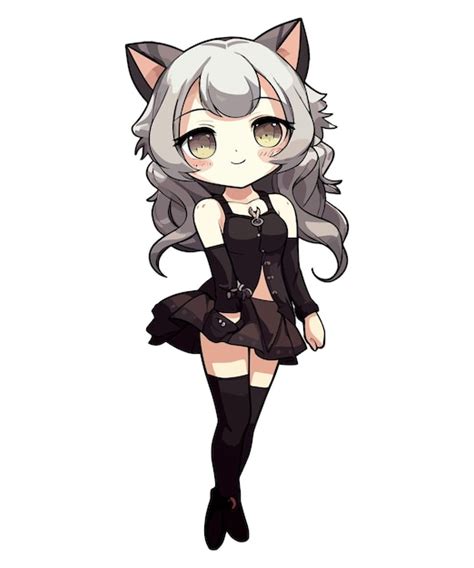 Manga Cat Girl Drawing
