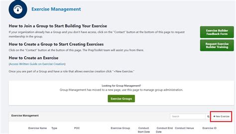 Create An Exercise Hseep Exercise Builder Written Guides Help Preparedness Toolkit
