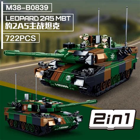 ₩64395에서 블록 슬루반 군사 세계 대전 Ww2 빌딩 블록 Swat 경찰 군인 군대 호랑이 왕 무거운 탱크 모델 벽돌