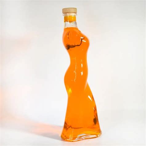 Woman Body Shape Glass Bottle Unique Shaped Liquor Empty Bottle