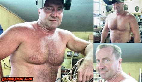 Musclebear Man Working Shirtless In Garage R Hairybearmuscledaddy