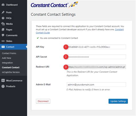 how to create a constant contact api key duck diver marketing