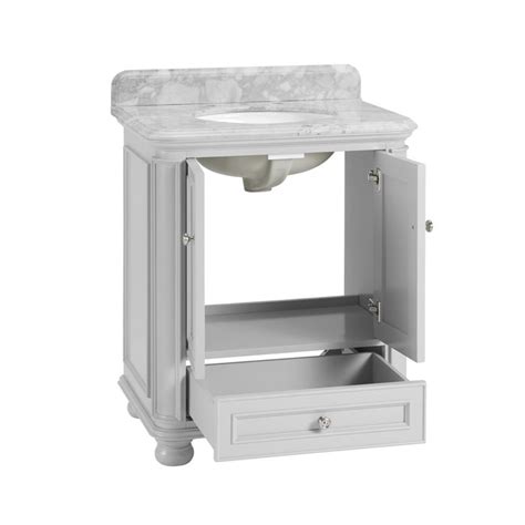 Charlton Home® Deaghan 30 Single Bathroom Vanity With Carrara Marble