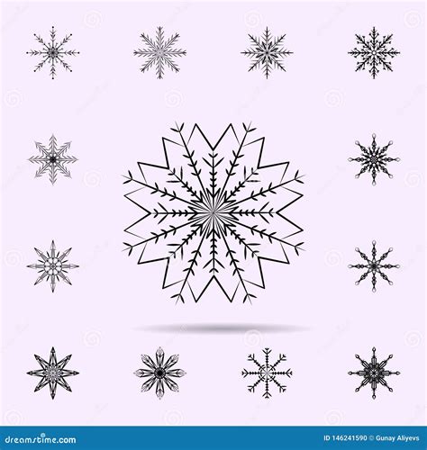 Snowflake Icon Universal Set Of Snowflake For Website Design And