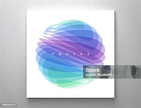 표지 디자인 템플릿을 참조하십시오 추상 기하학적 디자인 다양한 겹치는 요소로 만든 벡터 그림입니다 배너 플래카드 포스터 전단지에 적용됩니다 원형에 대한 스톡 벡터 아트 및